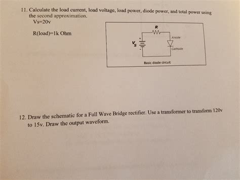 Solved Calculate The Load Current Load Voltage Load Chegg