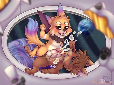 Rule 34 Anthro Artist Logo Balls Barefoot Bodily Fluids Brown Body Brown Fur Brown Hair Closed