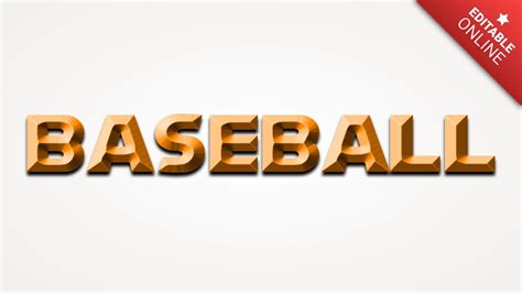 Baseball Text Effect Generator