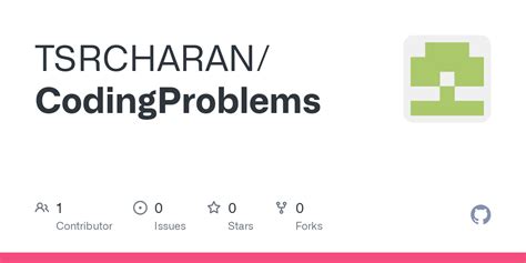 Github Tsrcharancodingproblems