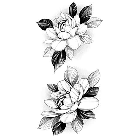 Black And White Flower Tattoo Drawings Best Flower Site