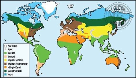 Temperate Deciduous Forest Map