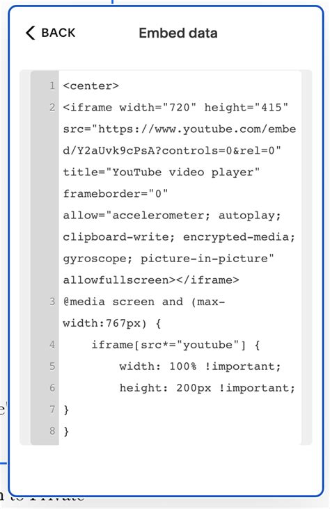Resizing Embedded Youtube Video Customize With Code Squarespace Forum