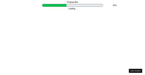 Progress Bar Codesandbox