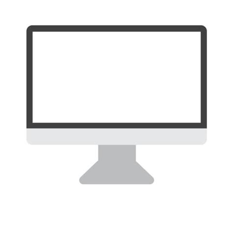 Download Flat Style Computer Monitor With Empty Screen Frames Online