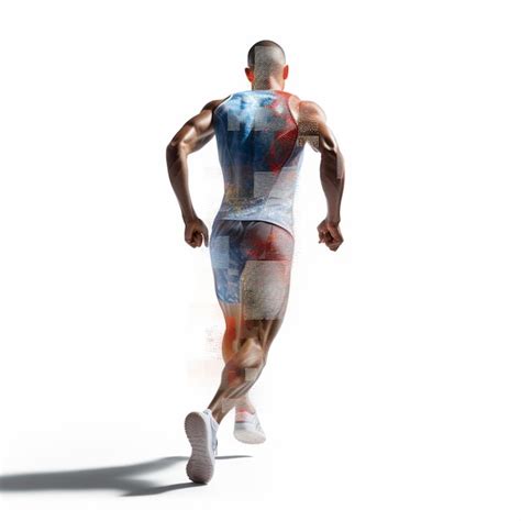 Premium Photo Man Running On A Track