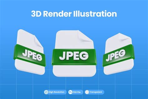 Premium Psd 3d Render Icon File Format Jpeg