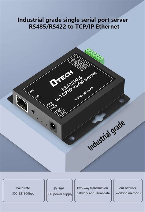 Dtech Industrial Wireless Serial Device Servers Rs To Tcp Ip Data Converter To Ethernet