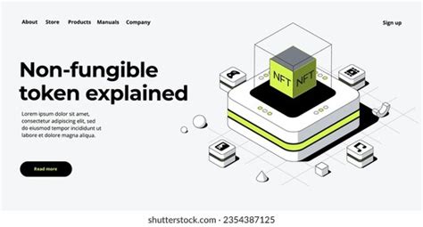 Nft Abstract Concept Illustration Isometric Design Stock Vector Royalty Free 2354387131