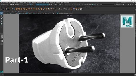 maya modeling tutorial for beginners 3d power plug connector modeling