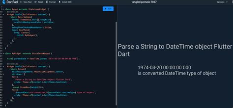 How Do I Convert A Datetime String To A Datetime Object In Dart