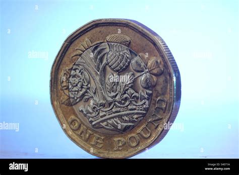 One pound coin Stock Photo - Alamy