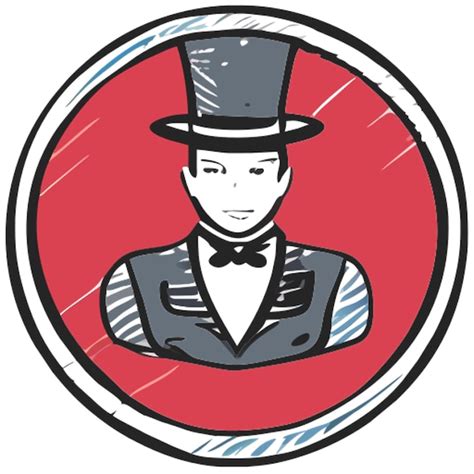 Premium Vector Magician In A Circile Icon Uneven Fill