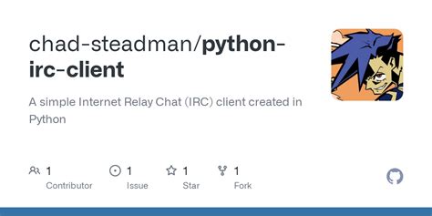 github chad steadman python irc client a simple internet relay chat