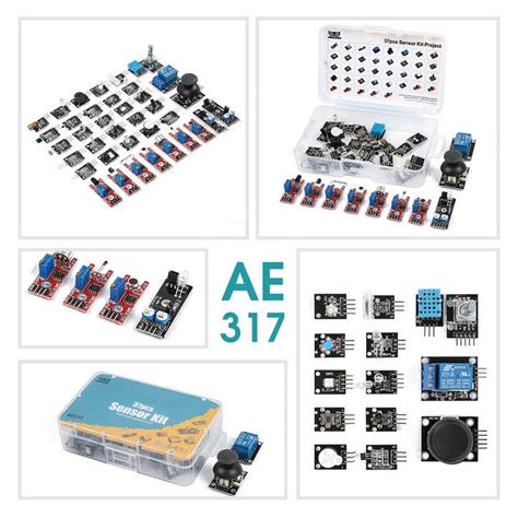 37 Sensor Modules Kit With Tutorials Compatible With Arduino Ide