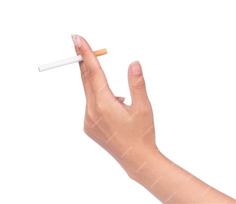 흰색 배경에 격리된 담배꽁초를 들고 있는 손 프리미엄 사진 흰색 배경에 격리된 담배꽁초를 들고 있는 손 프리미엄 사진