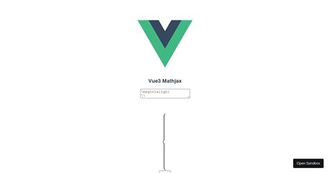 Vue3 Mathjax Demo Forked Codesandbox
