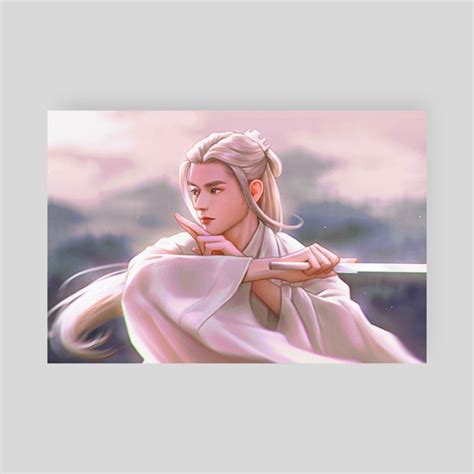 White Hair Wen Kexing An Art Print By Karmen Loh Inprnt