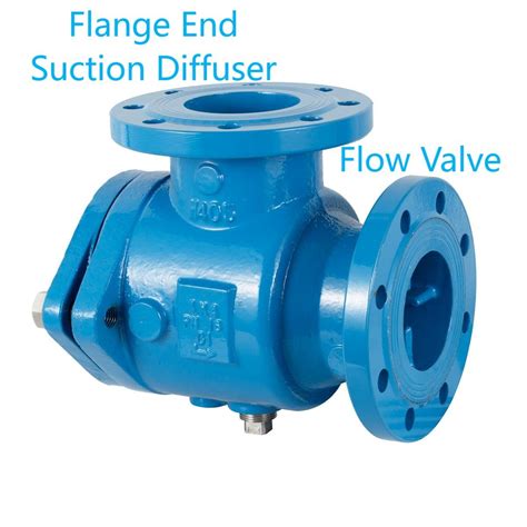 China Flow Valve High Quality Ductile Iron Body Pump Suction Diffuser