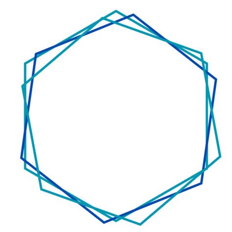 Download Abstract Octagon Frame With Blue And White Lines Frames Online