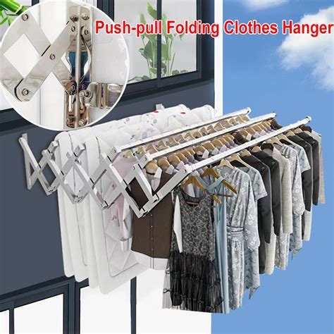 Stainless Steel Foldable Drying Rack Retractable Sampayan Clothes Rack Heavy Wall Mounted 3 4 5