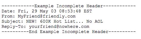 Interpreting Email Headers Information Security University IT