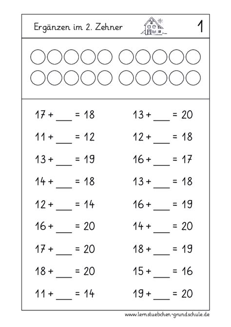 `zahlenzerlegen bis 10` grundschule pdf