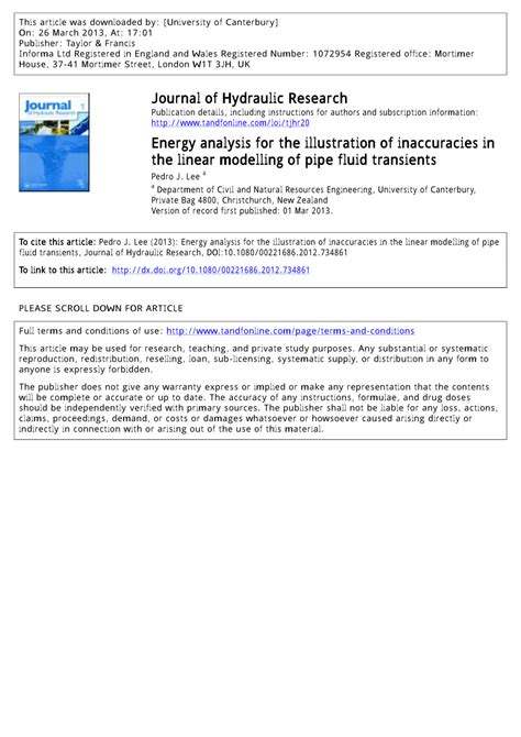 Pdf Energy Analysis For The Illustration Of Inaccuracies In The