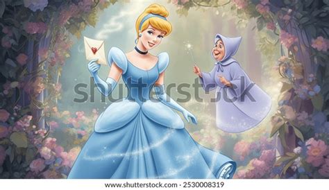 Princess Cinderella Disney Cartoonin Order Help Ai Generated Image