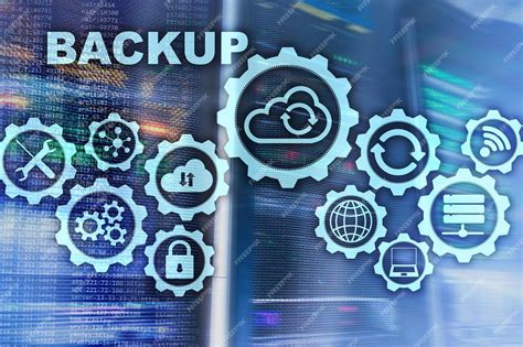 Premium Photo Backup System Recovery Technology Concept On Modern