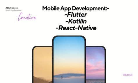 Build Mobile App Using Flutter Kottlin And Android Java By Abiysamson