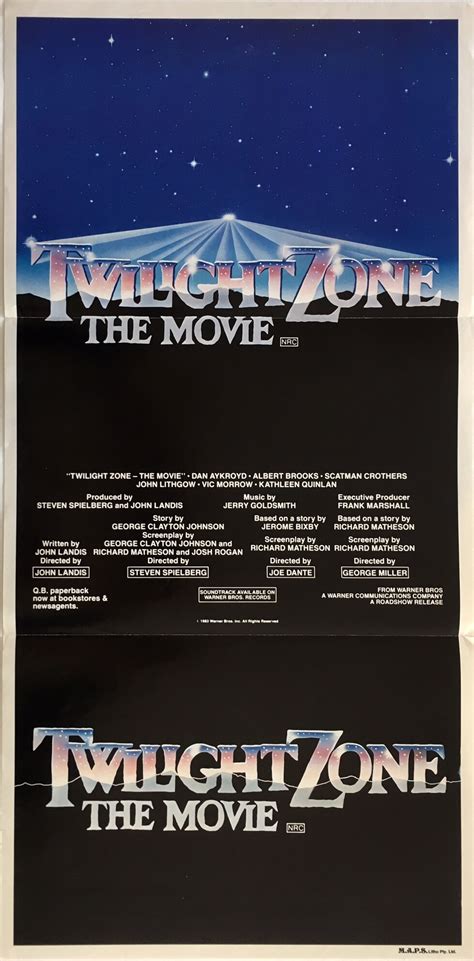Twilight Zone The Movie The Film Poster Gallery