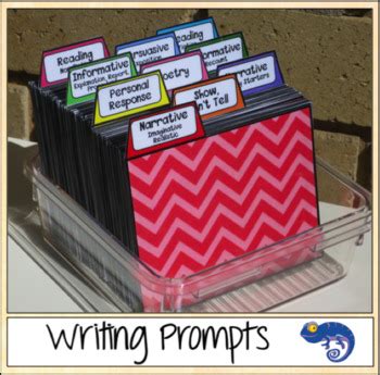 Writing Prompt Task Cards By Clever Chameleon Teachers Pay Teachers