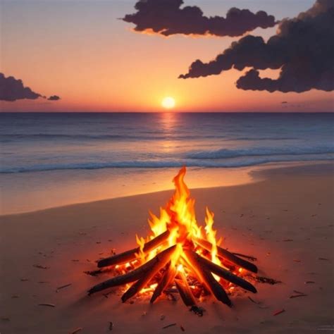 Premium Ai Image Fireside Camping Photo