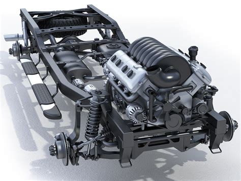 3d Suv Chassis Model