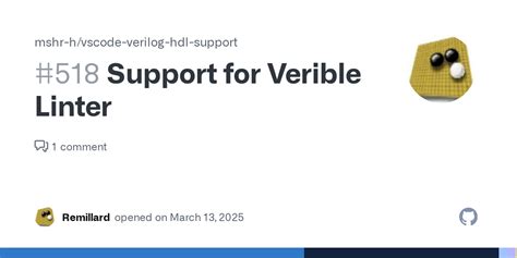 support for verible linter · issue 518 · mshr h vscode verilog hdl