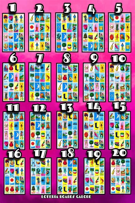 Loteria Board Full Card Game Artofit