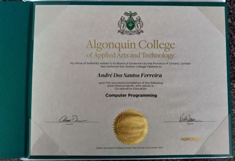 Andre Ferreira On Linkedin Programming Algonquincollege Diploma