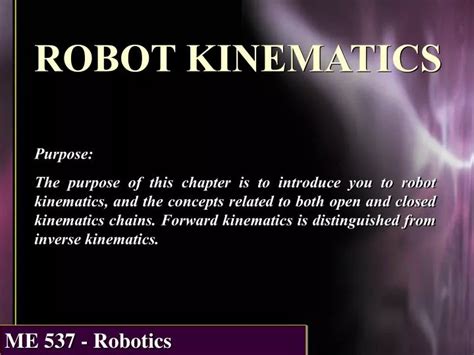 Ppt Robot Kinematics Powerpoint Presentation Free Download Id1868980