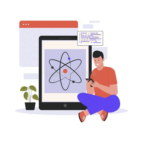 Quantum Computing Vector Illustration Stock Vector Illustration Of Computer People 283331083