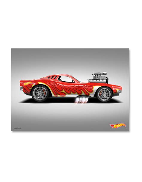 Hot Wheels Rodger Dodger Side A3 Wall Art – BigKidCo