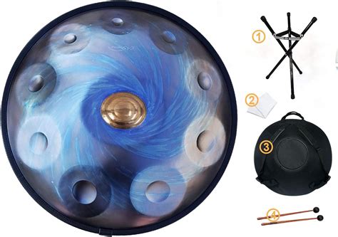 Teman Handpan Drum In D Minor 10 Notes 22 Inch Nepal Ubuy