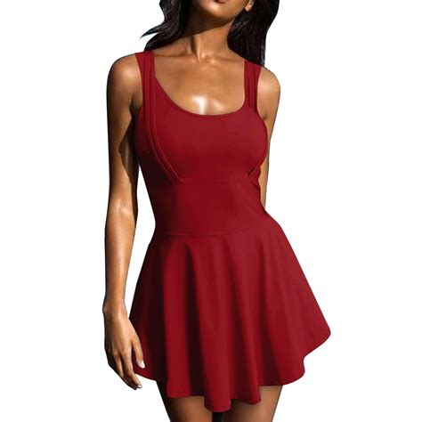 Cacommark Pi Reduced One Piece Swimdress Sex Swimsuits For Women Tummy