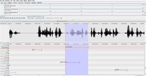 11 Audio Annotation In Elan In This Example The Beginning And The End