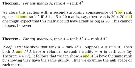 What Are The Row Spaces Column Spaces And Null Spaces In Linear