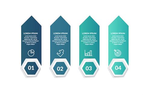 Premium Vector Step Infographic Template For Presentation