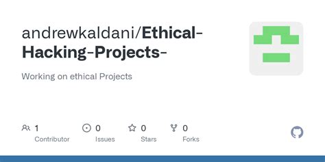 Github Andrewkaldani Ethical Hacking Projects Working On Ethical Projects