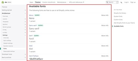 how to add fonts to shopify