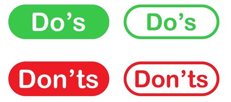 Dos And Donts Vector Art Icons And Graphics For Free Download