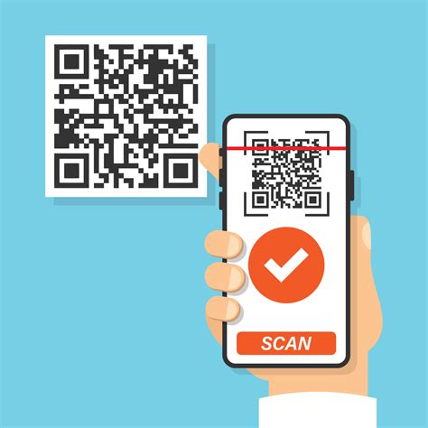 Qr Code Scan Icon In Flat Style Mobile Phone Scanning Vector Illustration On Isolated